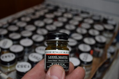 TESTORS MODEL MASTER ENAMEL paint RED STRIPE label over 150 colors sold ...