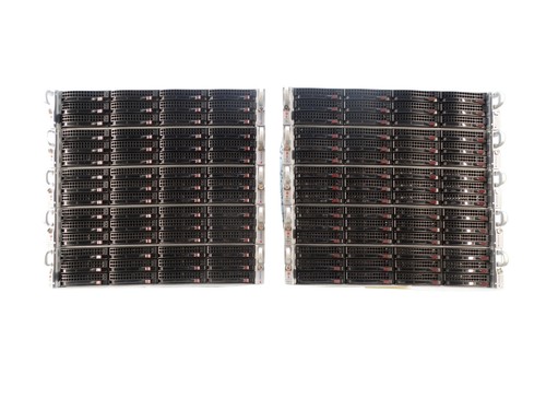 Lot of 10 SuperMicro 6028U-TR4T+ 2U Barebone SuperServer w/ X10DRU-i+ ...