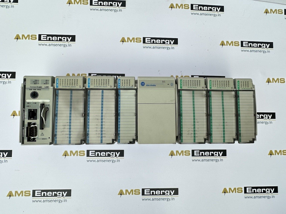 ALLEN BRADLEY COMPACTLOGIX 1769-L32E RACK PB4, IQ32, IQ16, OB32, OB16 ...