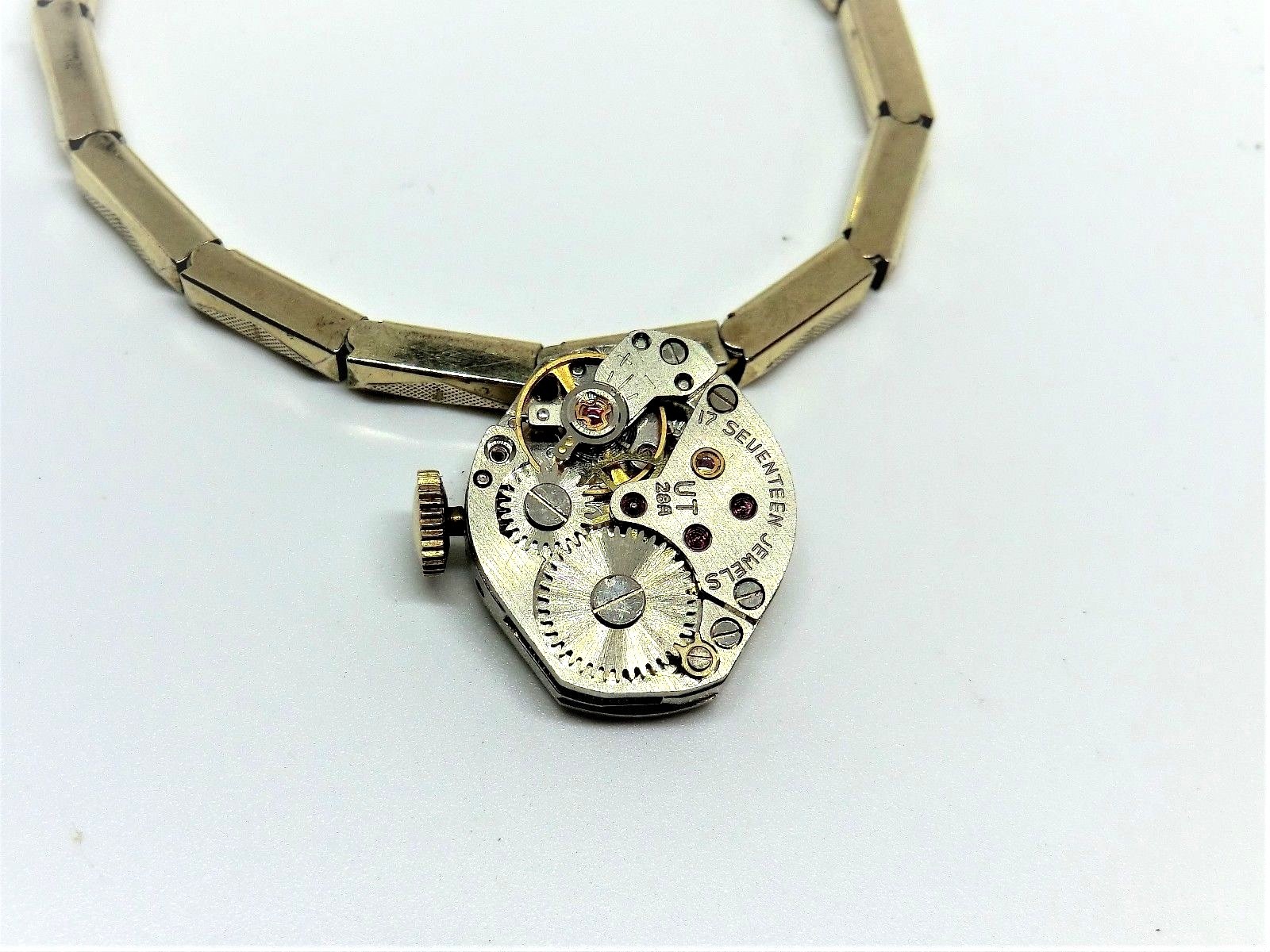 Vintage 17 Jewel Guildcrest 10K Gold RGP Ladies Watch Serviced Running ...