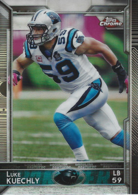 2015 Topps Chrome 🏈Luke Kuechly🏈Refractor Parallel Card #26 | eBay