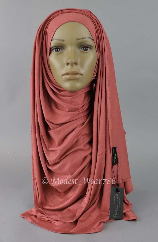 Premium Cotton Jersey Maxi Hijab Scarf Shawl Wrap Islam Muslim 180X80cm ...