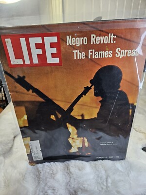 LIFE Magazine August 4 1967 DETROIT riots Negro Revolt:The Flames ...
