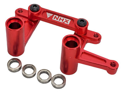 NHX RC Aluminum Steering Bellcrank -Red: 1/10 2WD Slash Bandit Rustler ...