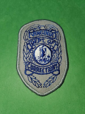 Virginia Dept of Corrections shoulder Patch..Size 2" x 3-1/4" OBSOLETE ...