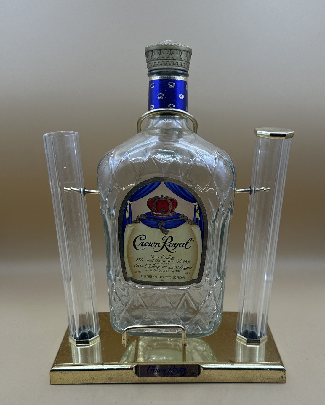 Crown Royal Display Swivel Pouring Liquor Rack Bottle Holder Tilt 1.75L ...