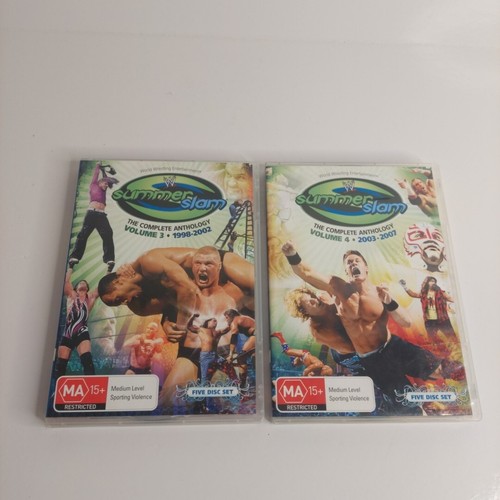 WWE SummerSlam The Complete Anthology Vol. 3 + 4 DVD Region 4 98-02 ...