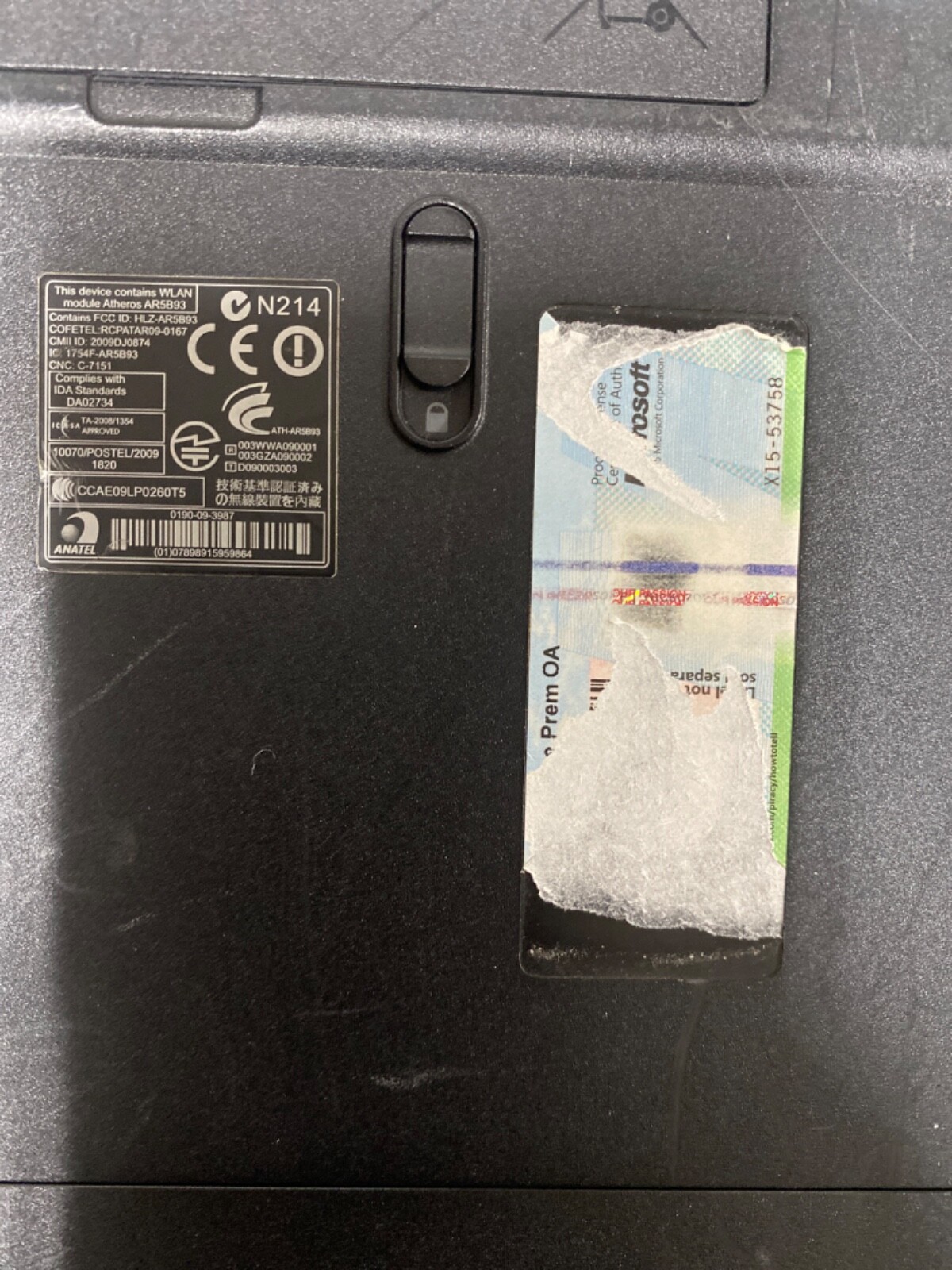 Gateway Laptop Windows 7 15in. Intel Core ** FOR PARTS- AS IS - TESTED ...