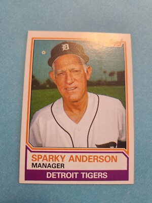 sparky anderson 1983 TOPPS #666 TIGERS MANAGER | eBay