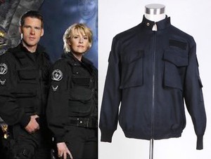 NEW Stargate SG1 Black Jacket Uniform cosplay Costume Custom Made Free ...