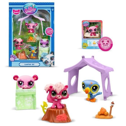 Pack a theme 3 Pets - BANDAI - Littlest Pet Shop Camping - Animaux et ...