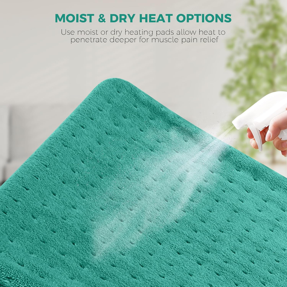 NOWWISH Heating Pad for Back Pain Relief & Period Cramps, 33x17 Inch ...