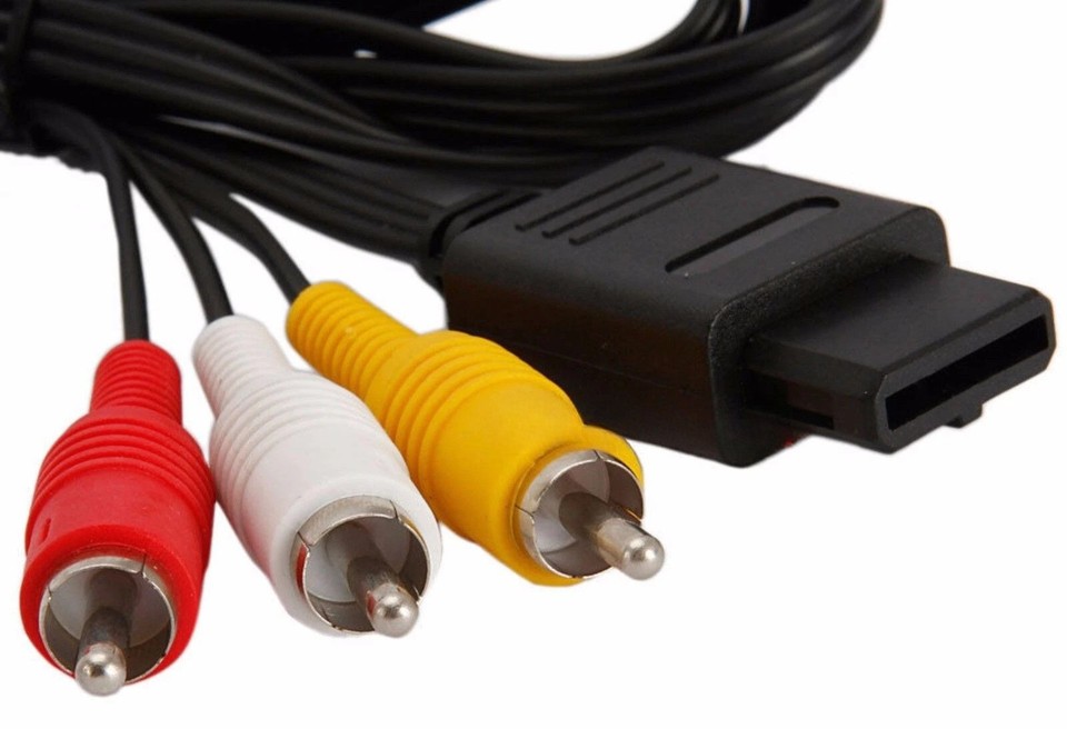 AC Adapter Power Supply & AV Cable Cord For Nintendo GameCube GC ...