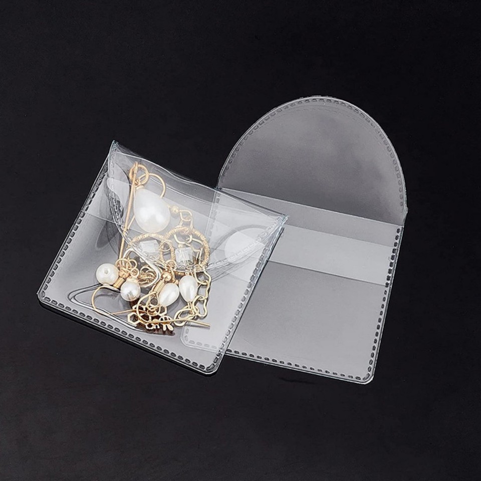 100PCS 2x2Inch Clear Single Pocket Plastic Coin Sleeves Coin Pouches ...