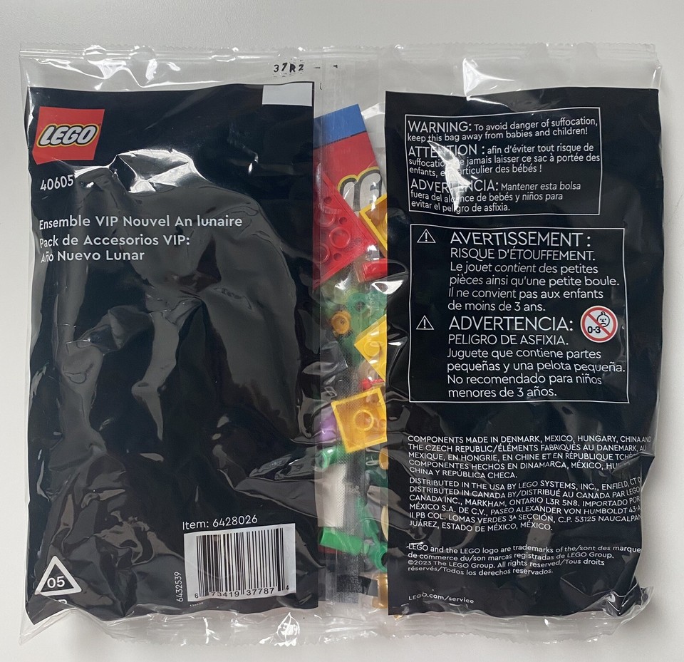 LEGO VIP 40605 Lunar New Year Add-On Pack, Polybag -New-Sealed-SHIP ...