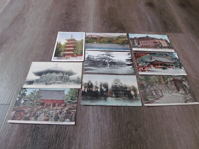 VINTAGE LOT OF 9 JAPANESE POSTCARDS | eBay