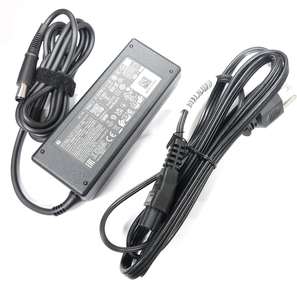 New HP Genuine 90W AC Power Adapter Supply Cord For HP All-IN-ONE 22 ...