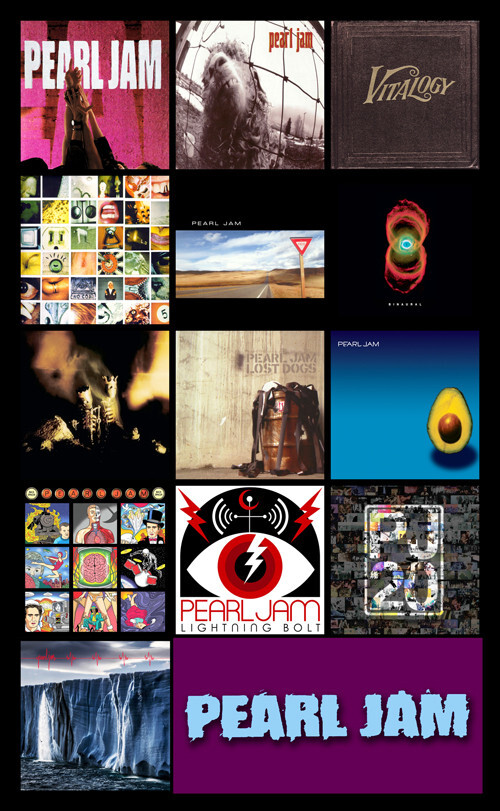 PEARL JAM album cover discography magnet (3.75" X 5.75") | eBay