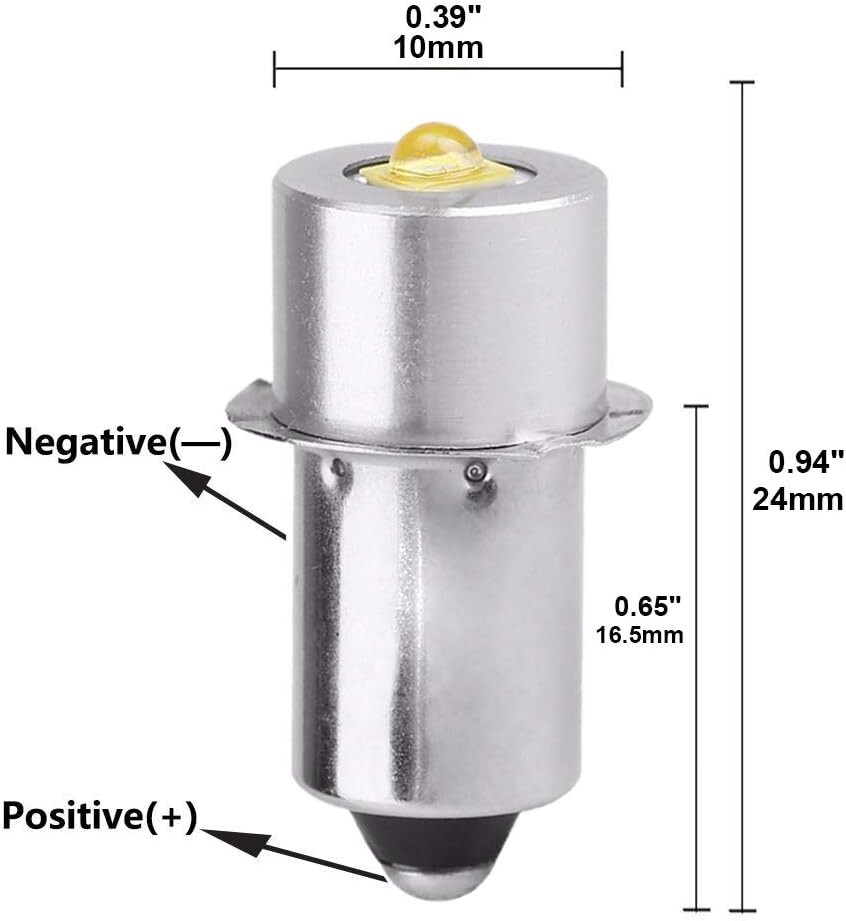 Ultra-Bright 6500K Maglite LED Upgrade Bulb Replacement 2 C 2 D Cell ⭐⭐ ...