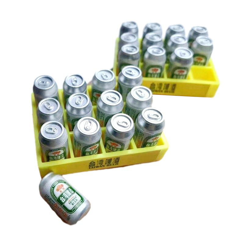 1Set 1:6 Dollhouse Miniature Beer Can Mini Drink Bottle W/Box Kitchen ...