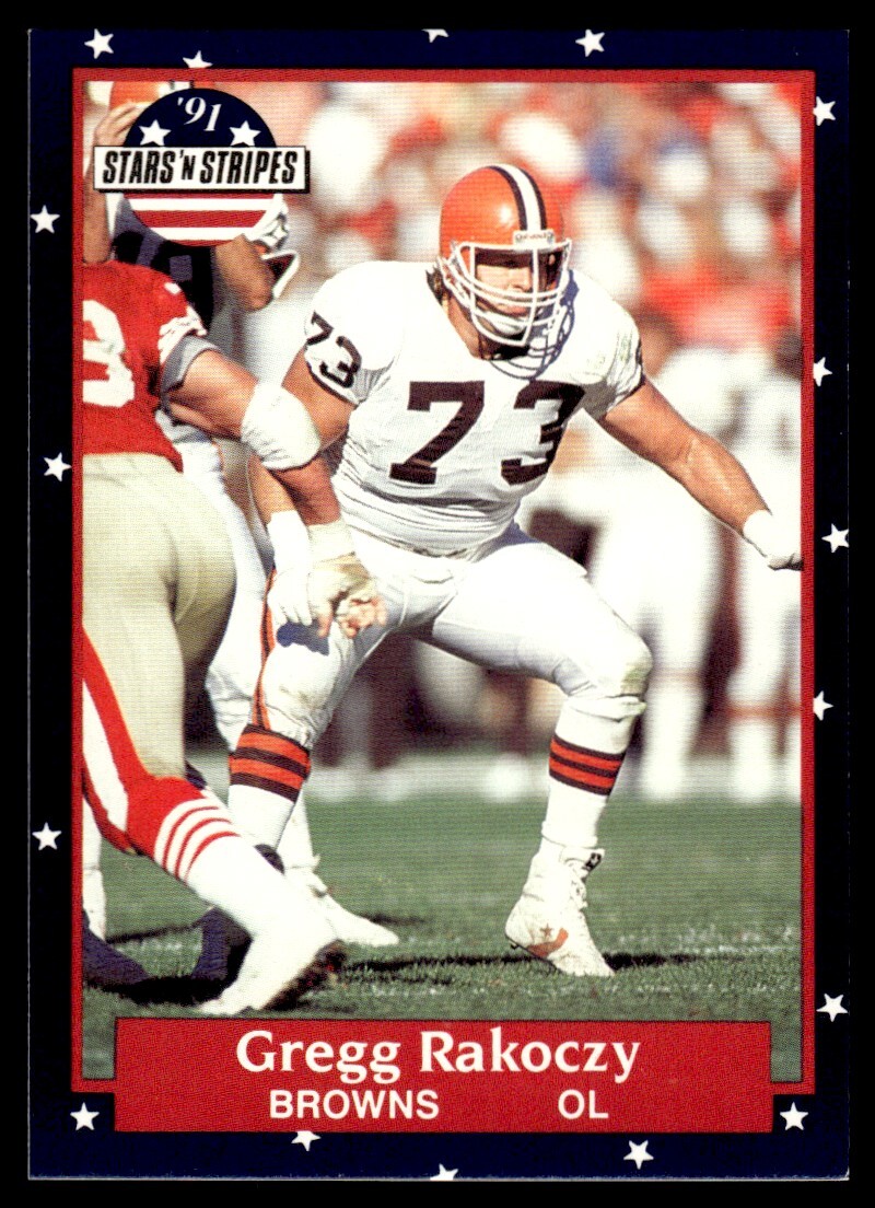 1991 Fleer Stars and Stripes Gregg Rakoczy Cleveland Browns #14 | eBay