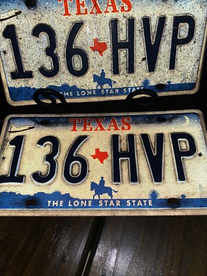 Vintage Texas Space Shuttle-Cowboy "Lone Star State" Truck License ...