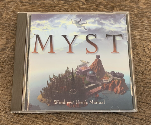 Myst PC Windows 3.1 95 Computer CD Rom Adventure Game w/ Users Manual ...