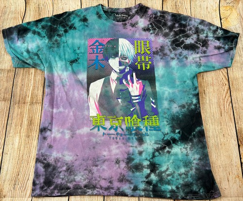 Tokyo Ghoul Anime Ken Kaneki Split Face Tie Dye T Shi… - Gem