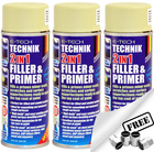 E-Tech TECHNIK 2 in 1 High Build Filler & Primer Spray Paint 3x400ml ...