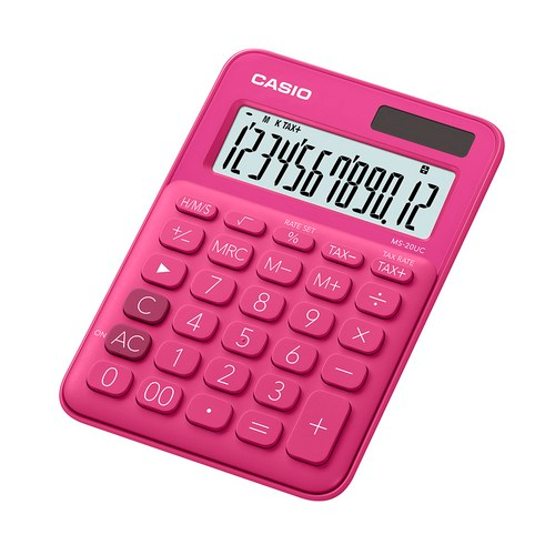 Casio Color Calculator MS-20UC, Red, 1EA | eBay