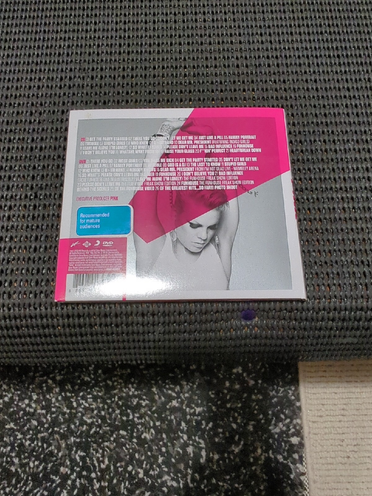 Pink CD+DVD Greatest Hits So Far Collector's Digipac Edition Original ...