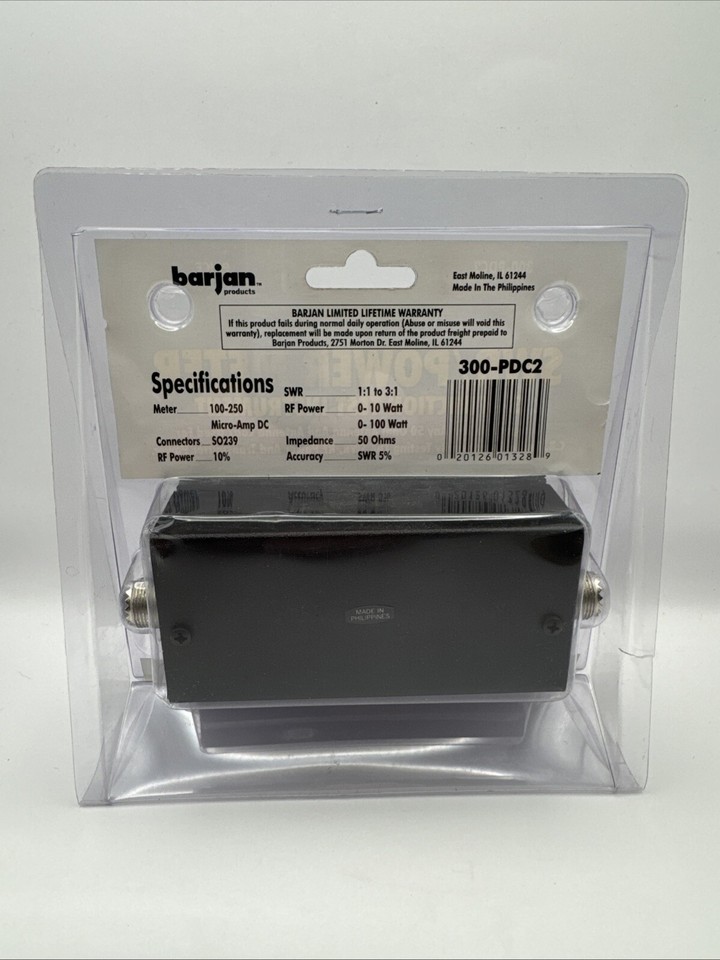 BARJAN POWER METER/SWR METER (MODEL 300-PDC2) | eBay