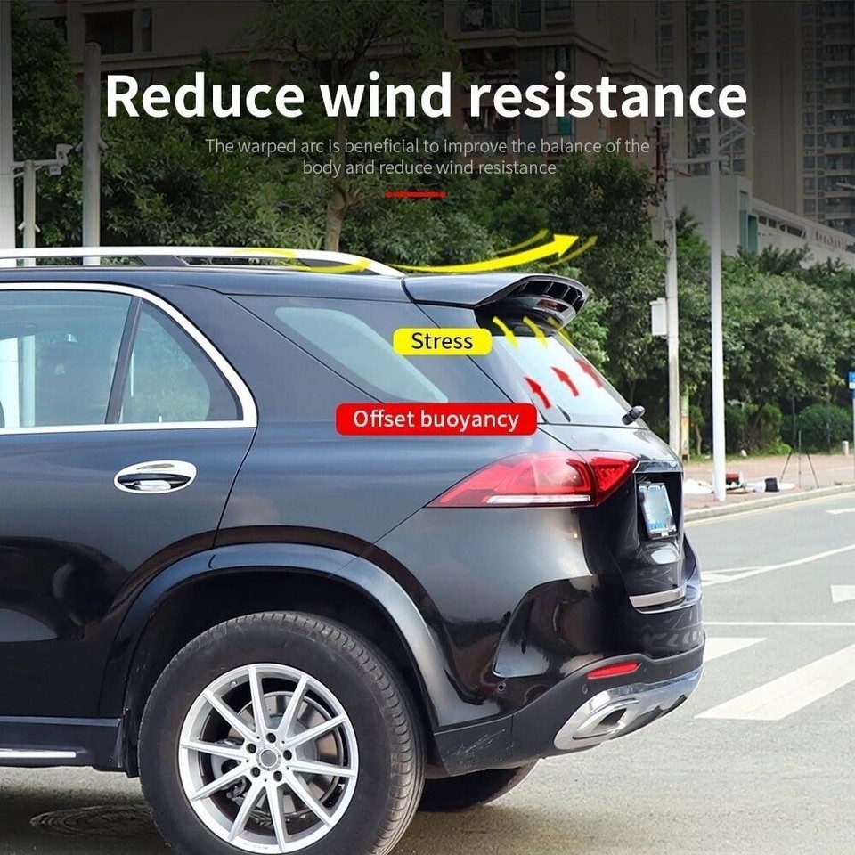 Glossy Black Rear Roof Spoiler Wing For Benz W167 GLE350 GLE450 GLE63 ...