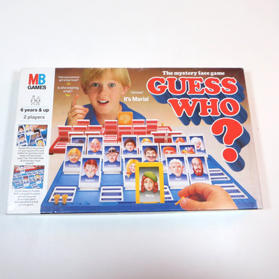 Vintage MB Guess Who? Board Game Complete Red Blue 2 Player Original ...