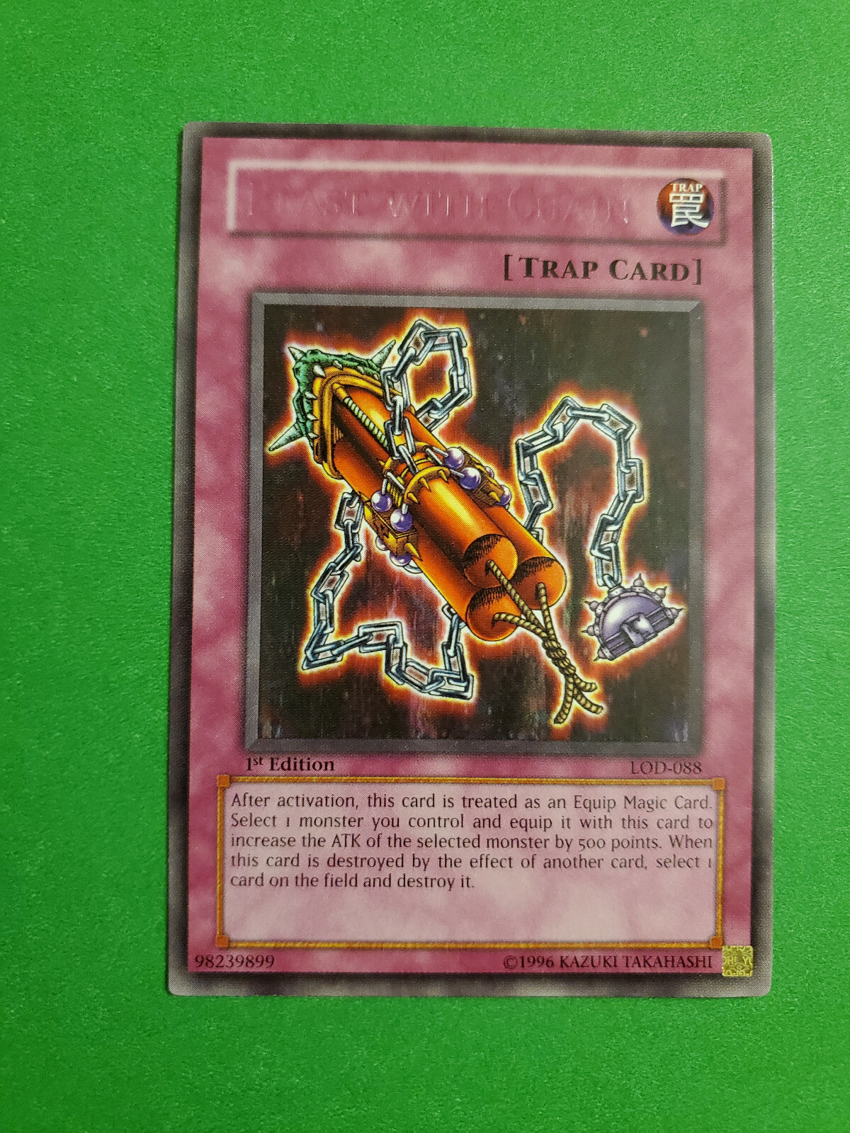 blast with chain yugioh error card 1st edition LOD-088 | eBay