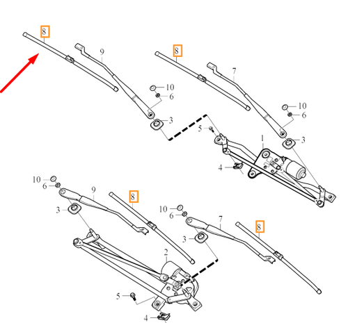 VOLVO V40 MK2 Jeu de balais d'essuie-glace avant RHD 32237895 NOUVEAU ...