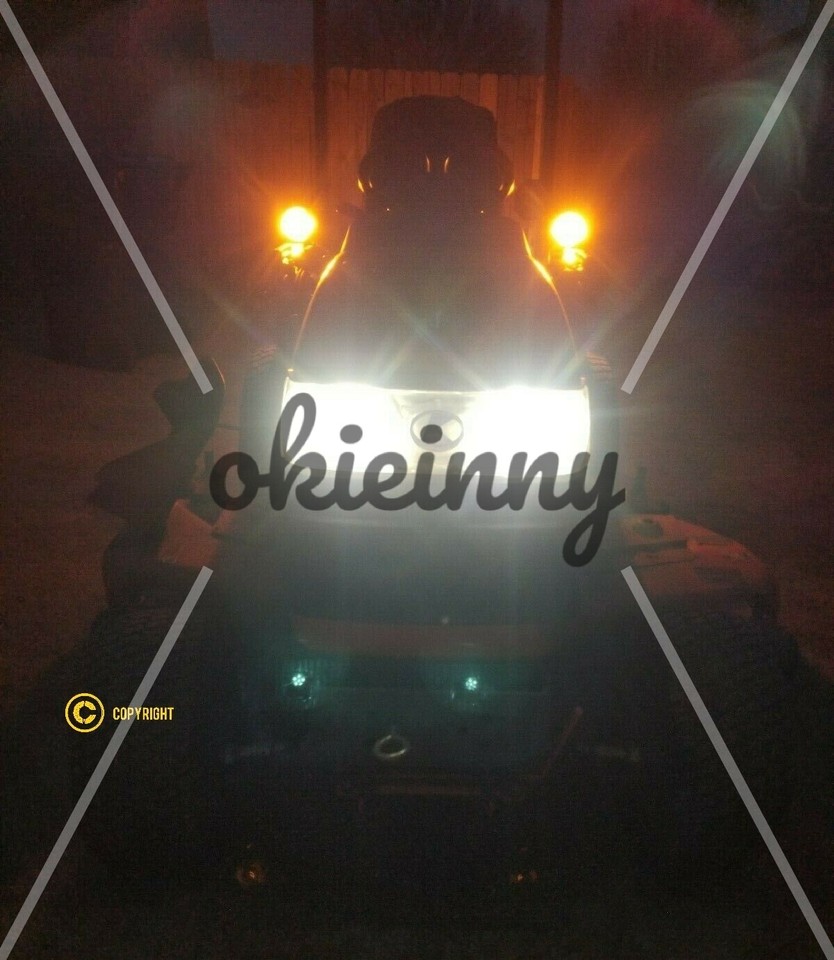 3 Super LED light bulbs for Deere pn AT130104 12v 55w Skid Steer Roof ...