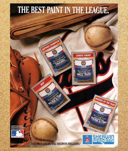 Sherwin Williams Best Paint in the League MLB - Magazine Print Ads ...