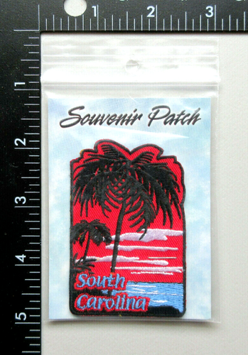 South Carolina Palm Trees Ocean View Souvenir and Travel Collectible ...