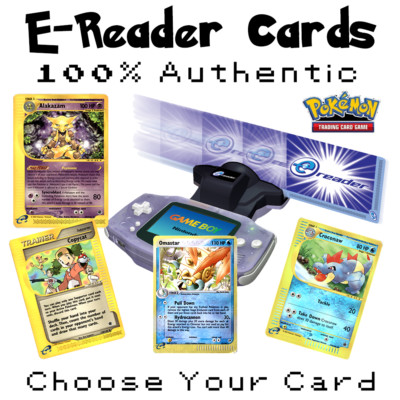 Pokémon e-Reader Cards - Choose Your Card - 100% Authentic - Free ...