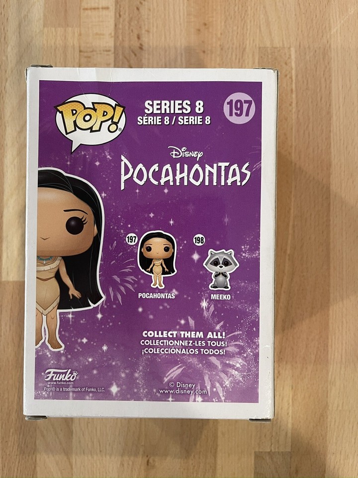 Funko Pop Pocahontas 197 Disney Special Edition Gold Series 8 Vinyl ...