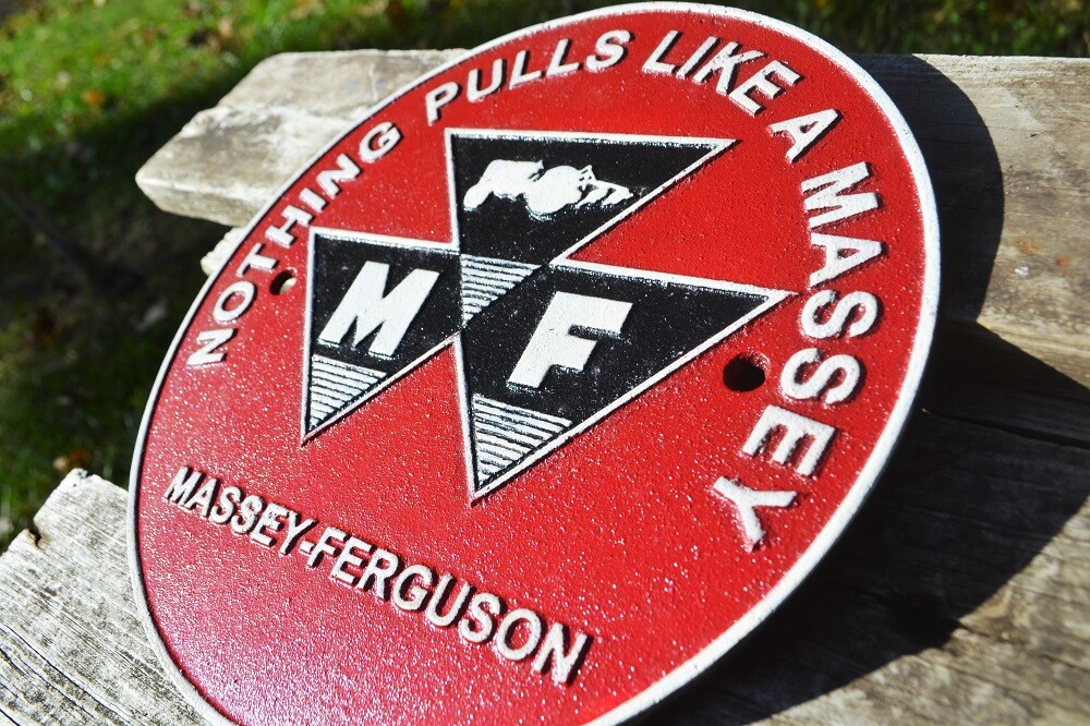 Massey Ferguson Tractors Cast Iron Metal Sign - Nothing Pulls Like A ...
