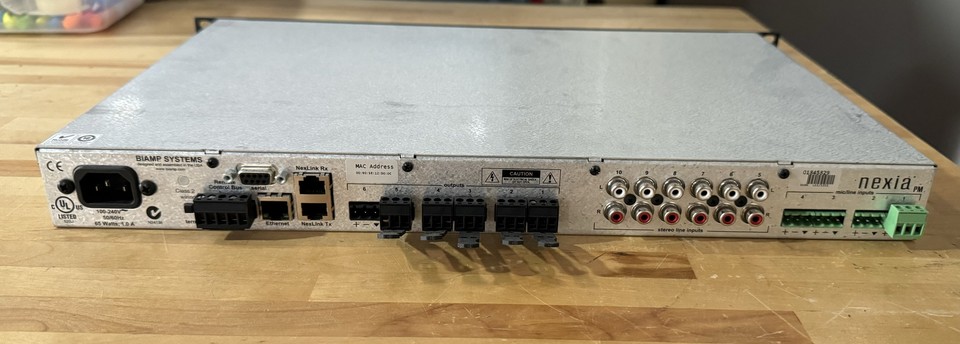 Biamp Nexia PM | Digital Signal Processor Amplifier 10 Inputs 6 Outputs ...