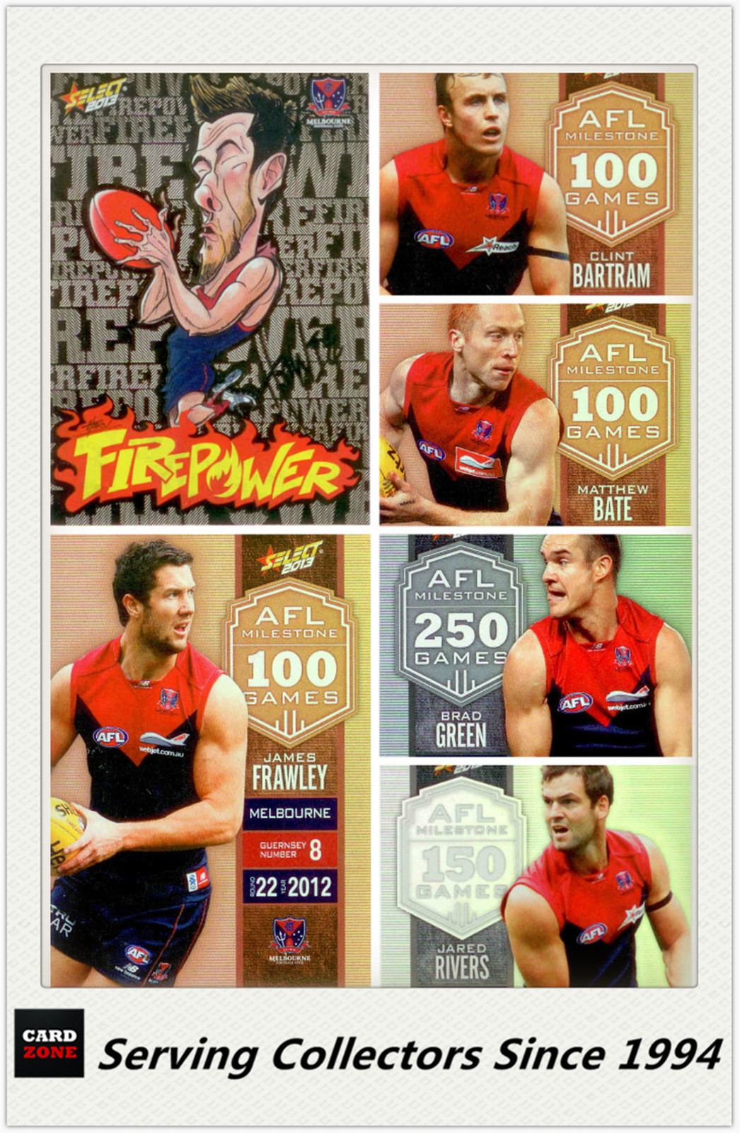 AFL Trading Card Master Team Collection-MELBOURNE-2013 Select AFL ...