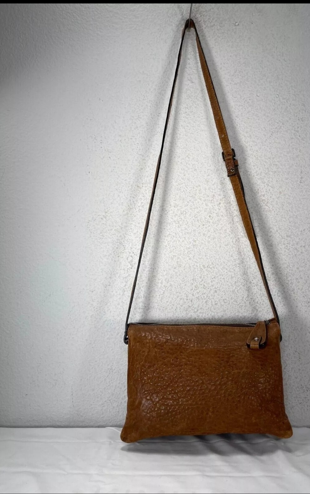 Maxon Italian Made Crossbody Leather Woven Ext. Fabr… - Gem