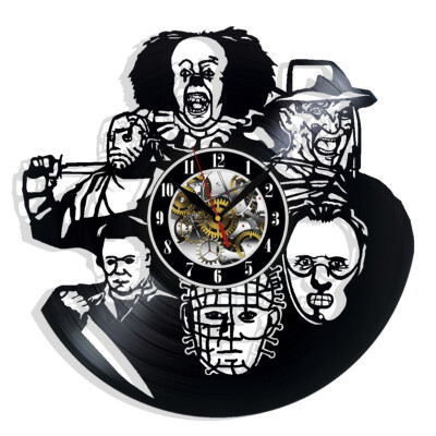 Halloween Horror Movie Freddy Pennywise Jason Michael Wall Clock Gift ...