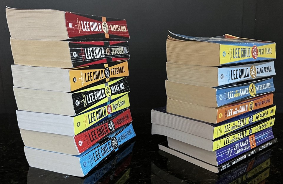 Jack Reacher Complete Paperback Book Set of 1-29+No Middle Name+Bonus ...