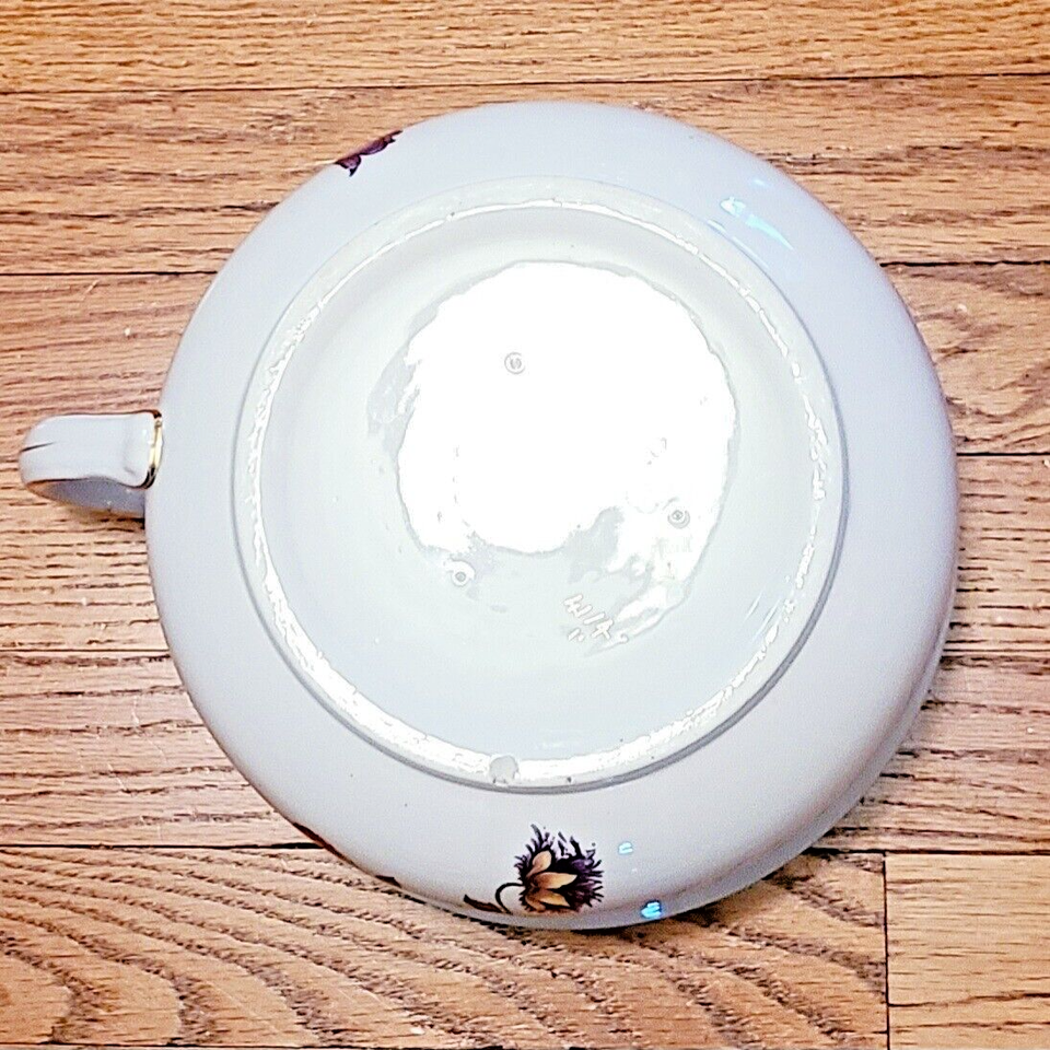 Victorian Style Chamber Pot - Porcelain, Floral, Handled w Gold ...