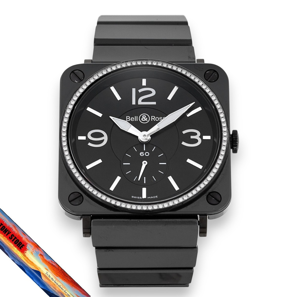 Bell & Ross BRS-98-BCS-00212 Warranty Square Black Dial Bell & Ross BRS-98-BCS-00212 Warranty Square Black Dial