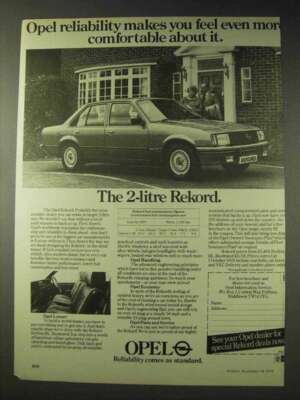 1979 Opel Rekord Car Ad - Feel Comfortable About It | eBay
